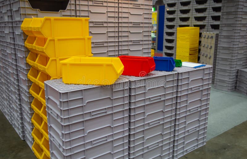 Open plastic bin stock image. Image of industry, market - 159615173