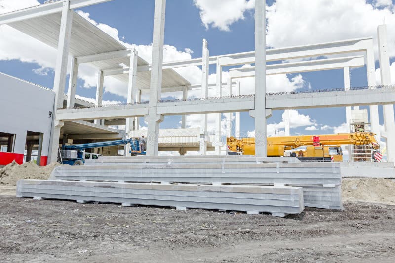 Stack of Insulation Composite Panel Walls are Piled on Building Stock ...