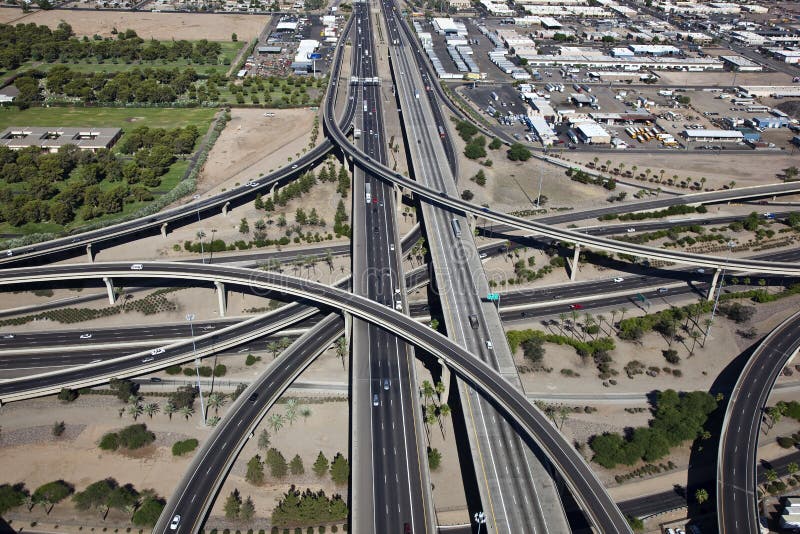 Stack Interchange stock image. Image of phoenix, urban - 25517773