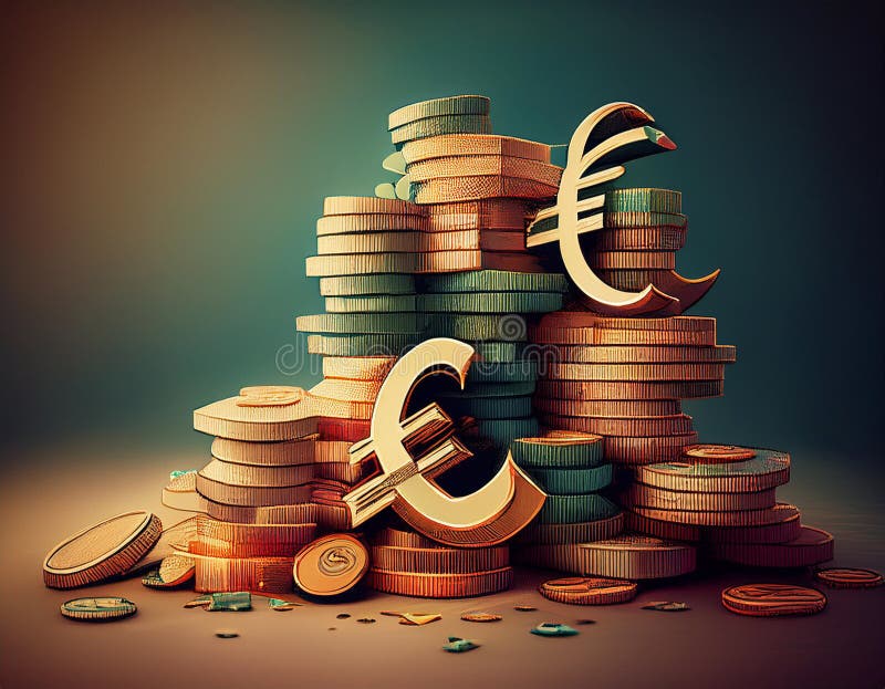 Stack of International Currency Symbols Stock Illustration ...