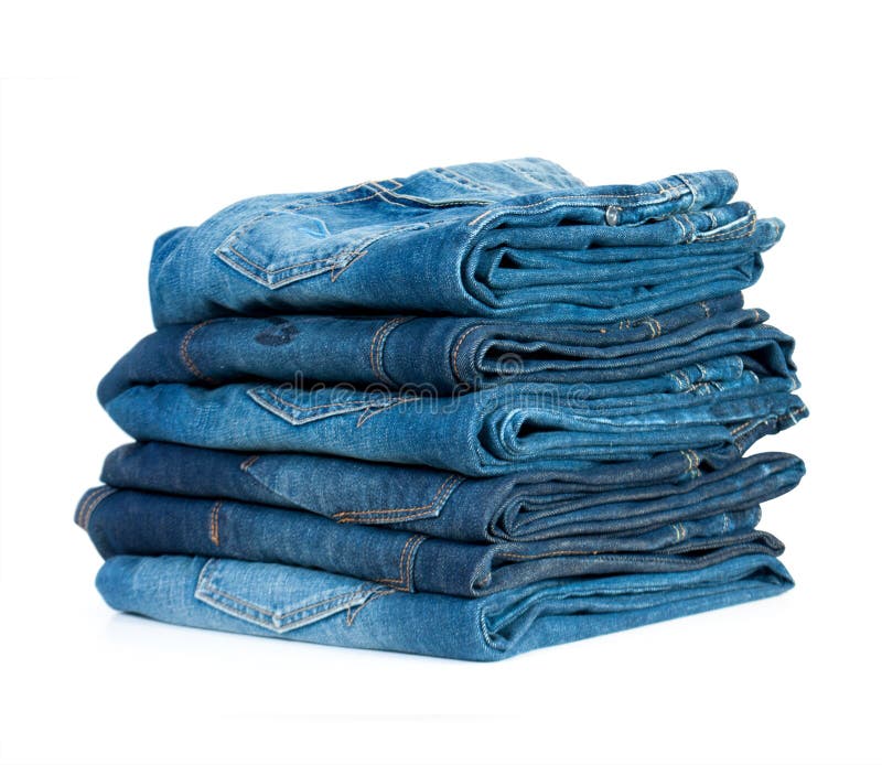 Stack of jeans stock photo. Image of material, full, pants - 22472666