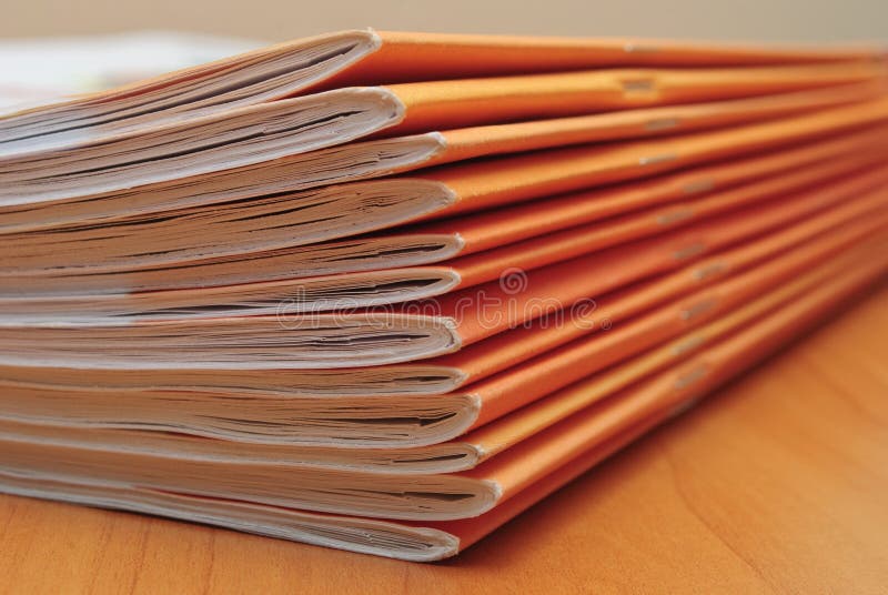 Stack of journals stock image. Image of publication, print - 12786705