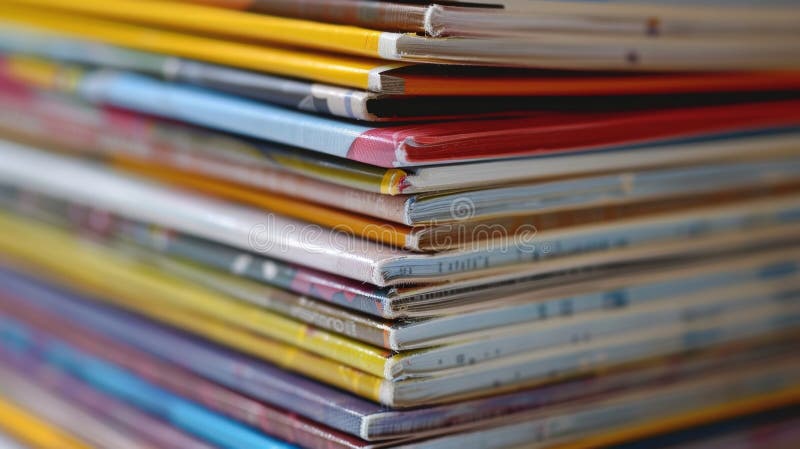 A Stack of Large Print Books Designed for those with Vision Impairments ...