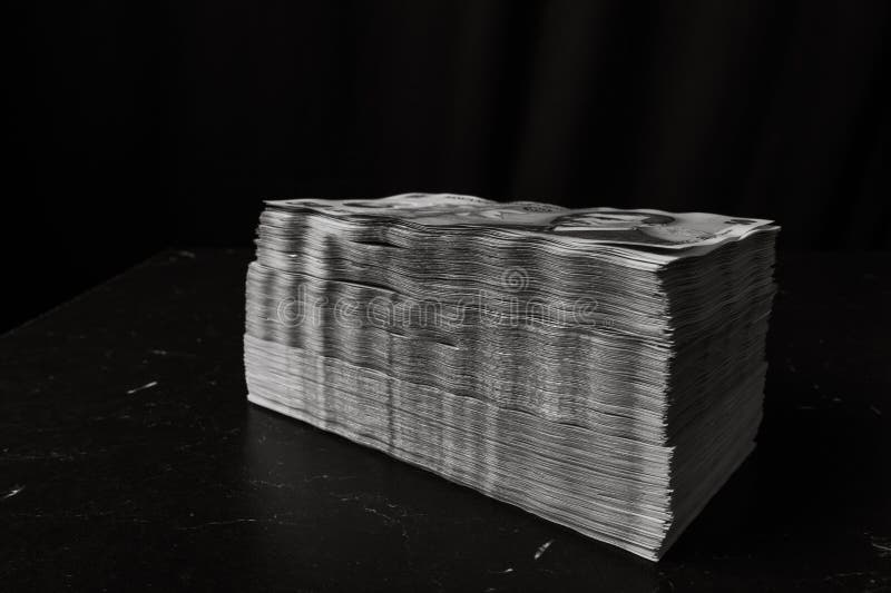 Stack of LEI Romanian Money. RON Leu Money European Currency Stock ...