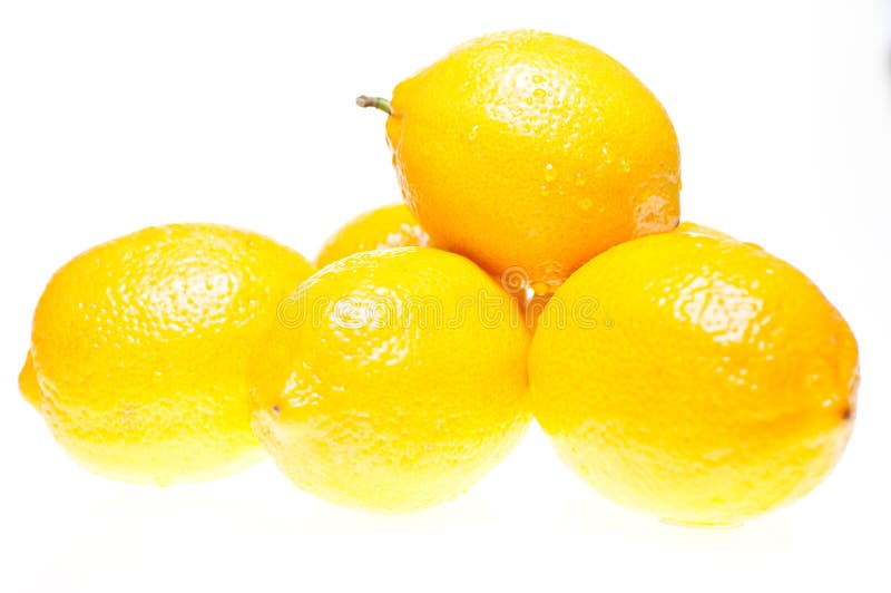 Stack of lemons close up stock photo. Image of bright - 22505500