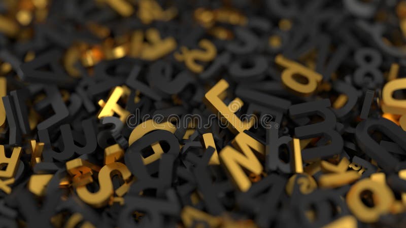Stack of Letters. 3d Illustration Stock Illustration - Illustration of ...