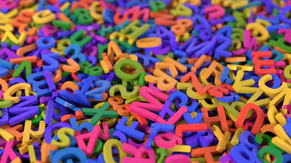 Stack of Letters. 3d Illustration Stock Illustration - Illustration of ...