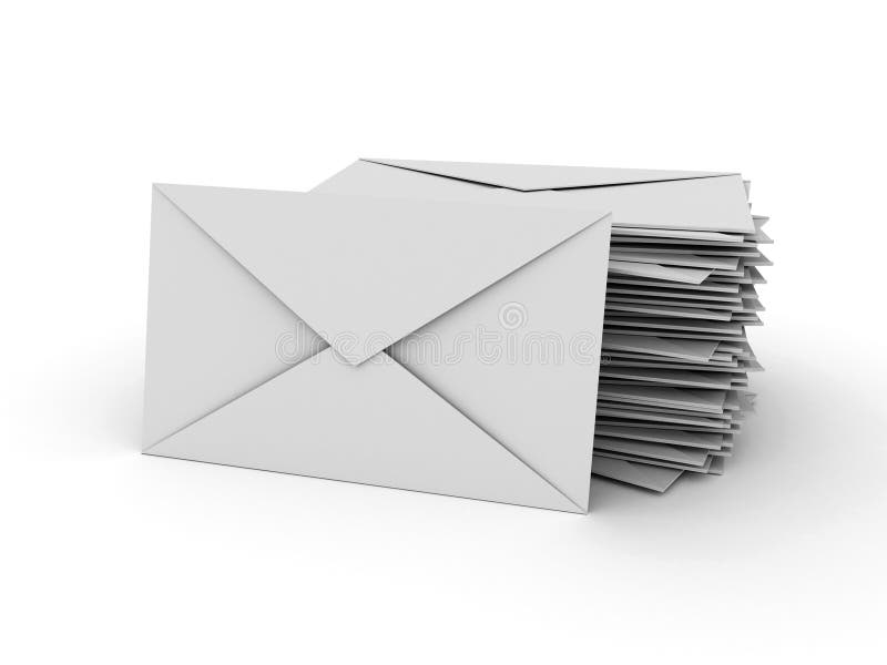 Stack of Letters stock illustration. Illustration of people - 52054575