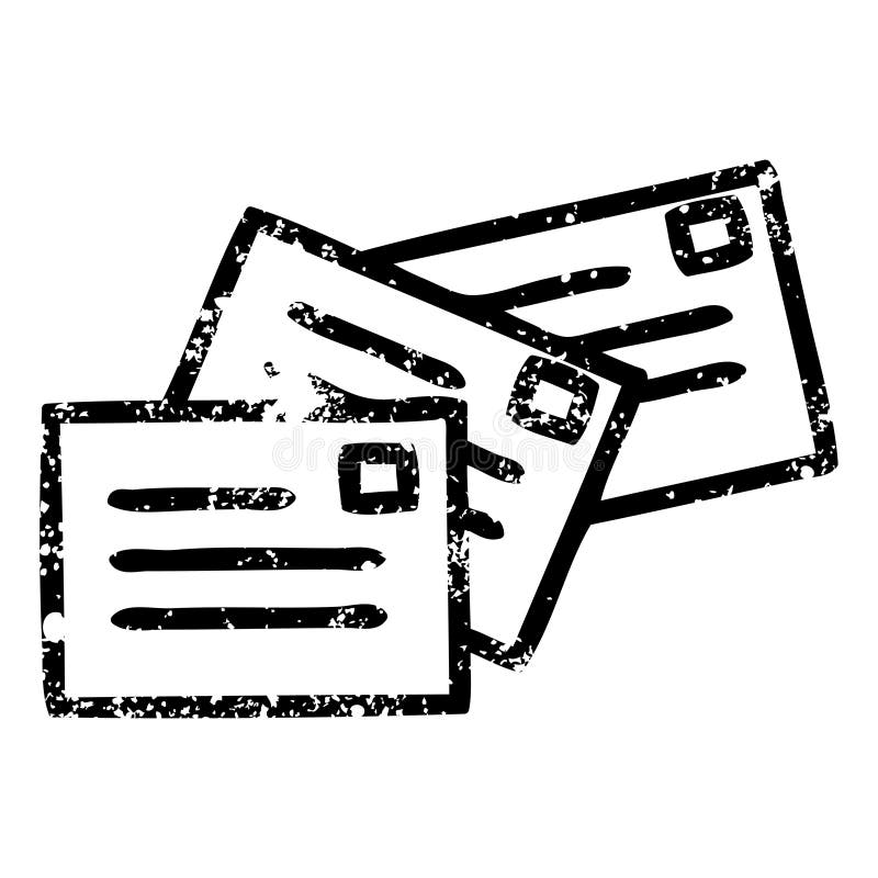 Stack of letters icon stock vector. Illustration of icon - 147639619