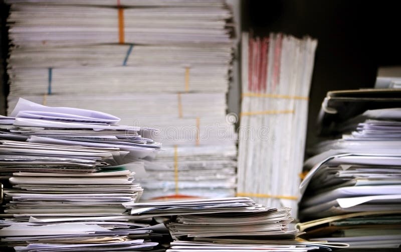 Stack of Letters and Papers Stock Image - Image of sorted, letters ...