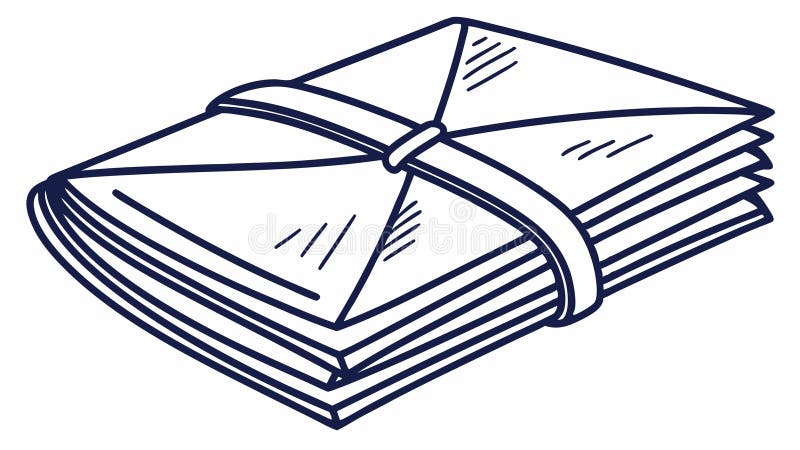 Stack of Postal Envelopes. 3D Illustration Stock Illustration ...