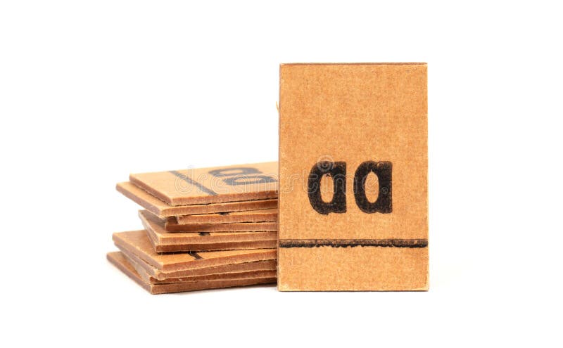 Stack of Letters from a Very Old Letterbox Used To Teach Children ...