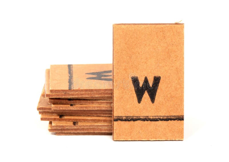 Stack of Letters from a Very Old Letterbox Used To Teach Children ...