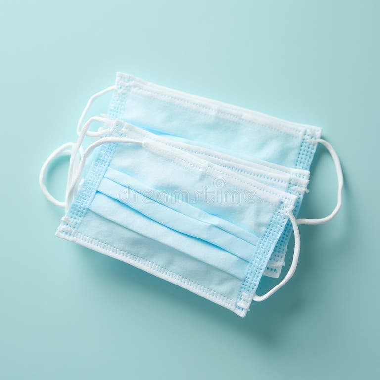 Disposable Blue Medical Face Masks Stock Illustrations – 437 Disposable ...