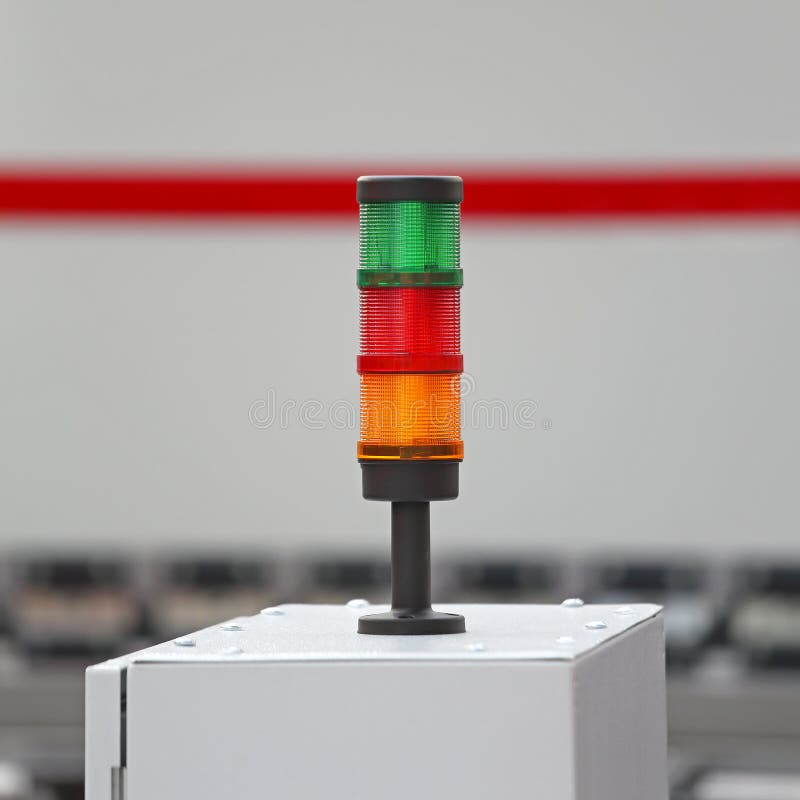 Stack lights stock image. Image of workshop, indicator - 47095509