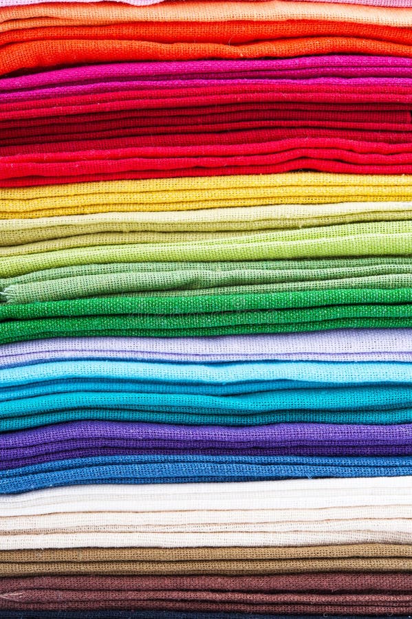 Stack of linen stock image. Image of background, fabric - 30379773