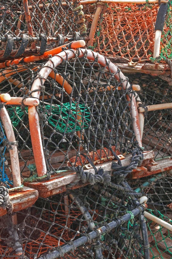 Stack of Lobster Crab Pots Traps Stock Image - Image of trap, wallpaper ...