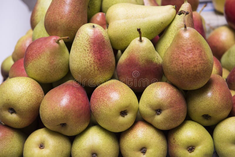 A Stack of Lovely Pears for Sale Stock Photo - Image of plant, stack ...