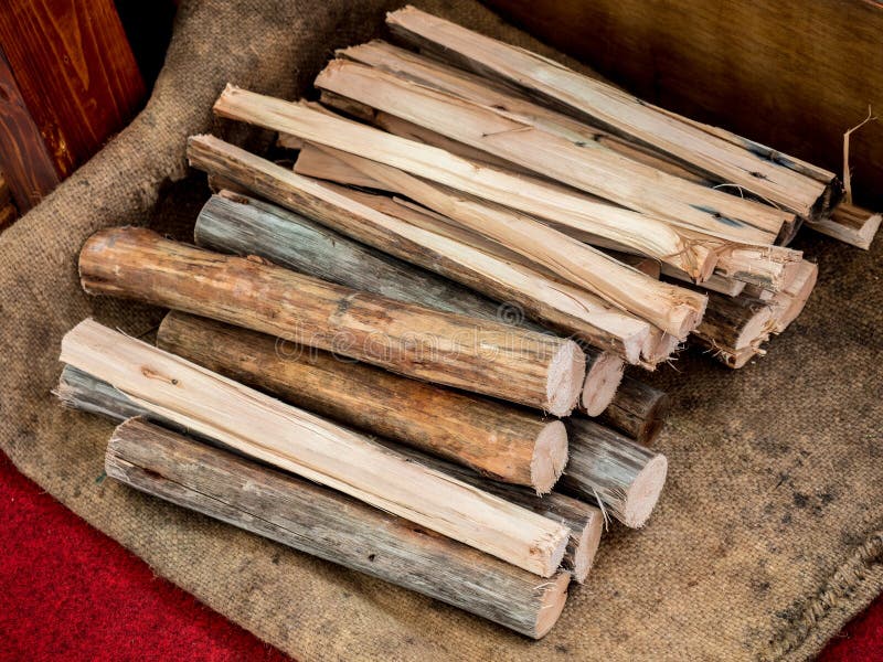 Stack of Lumber Stick of Firewood Stock Photo - Image of wood, forest ...