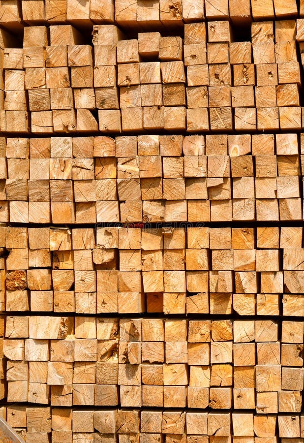 Stack of lumber stock image. Image of rough, industry - 18243045