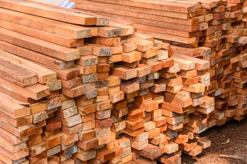 Stack of lumber stock image. Image of rough, industry - 18243045