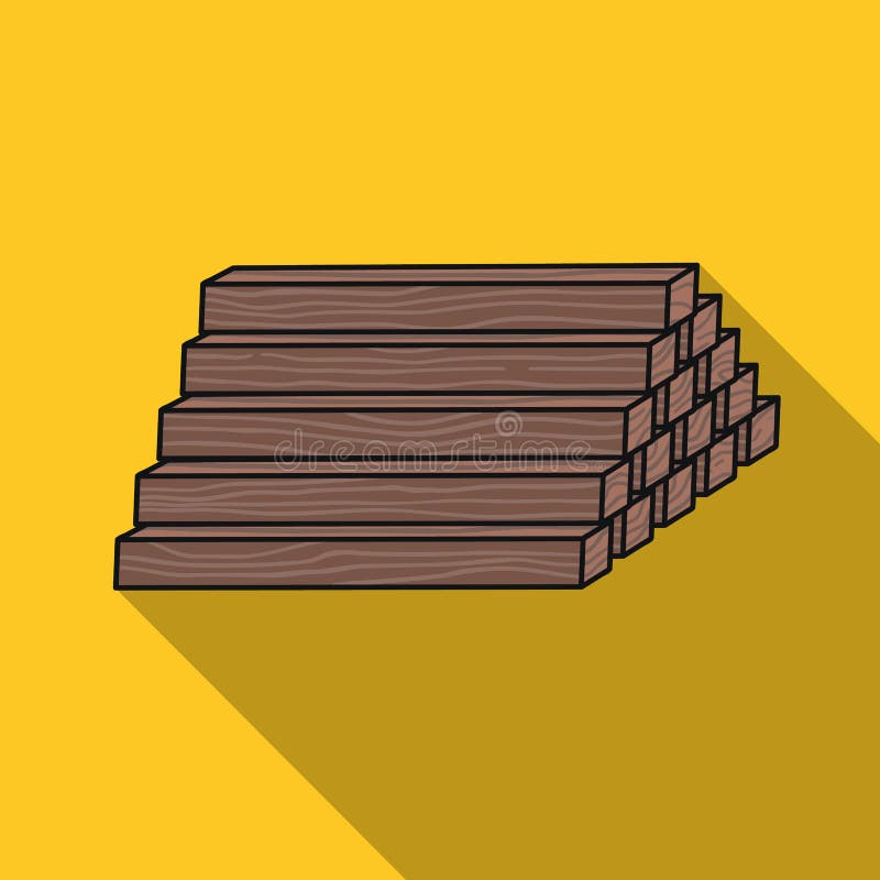 Stack of Lumbers Icon in Cartoon,black Style Isolated on White ...