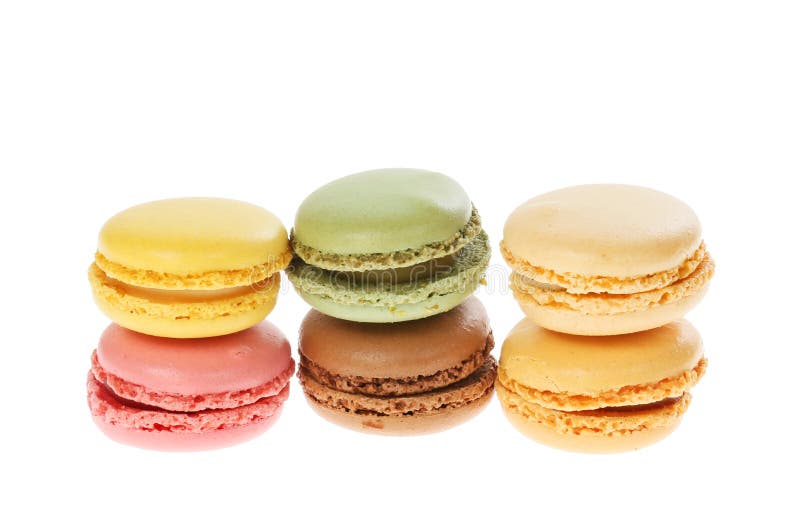 Stack of macarons stock photo. Image of pink, food, biscuit - 204522804