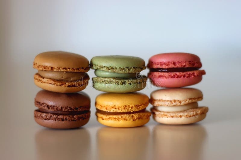 Stack of Macarons stock photo. Image of cake, cuisine - 314298856