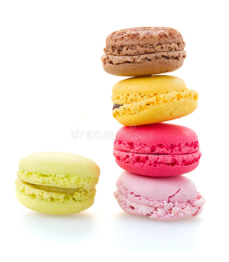 Stack of macaroons stock image. Image of color, food - 35258605