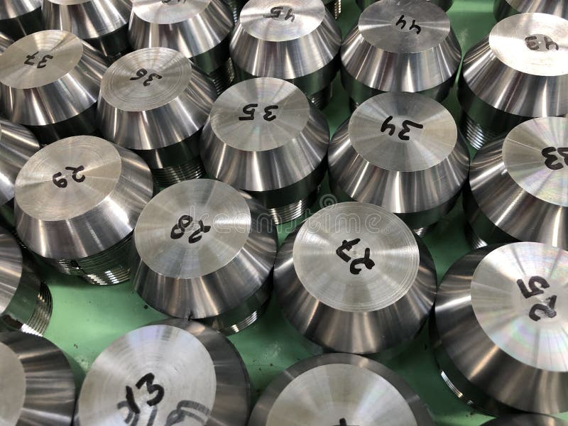 Stack of machined parts stock photo. Image of industrial - 249448070