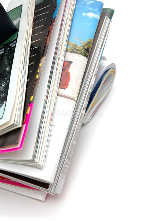 Stack of Magazine Closeup stock photo. Image of gossip - 861732