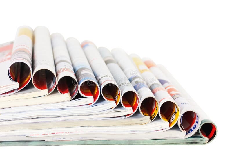 Stack of magazines stock photo. Image of papers, literature - 10697724