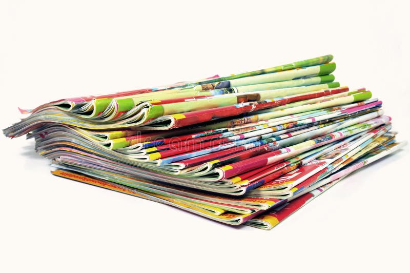 Stack of magazines stock photo. Image of advertisement - 11619936