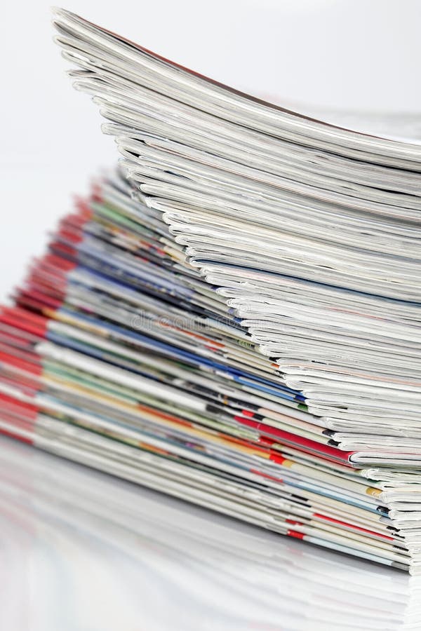 Stack of magazines stock image. Image of article, business - 19728763
