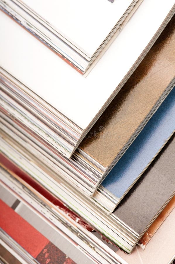 Stack of magazines stock photo. Image of paper, multiple - 21616030