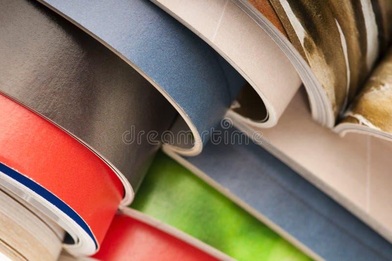 Stack of magazines stock photo. Image of bunch, library - 21616078