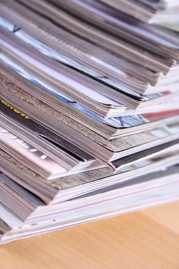 Stack of magazines stock photo. Image of news, pile, print - 7763064