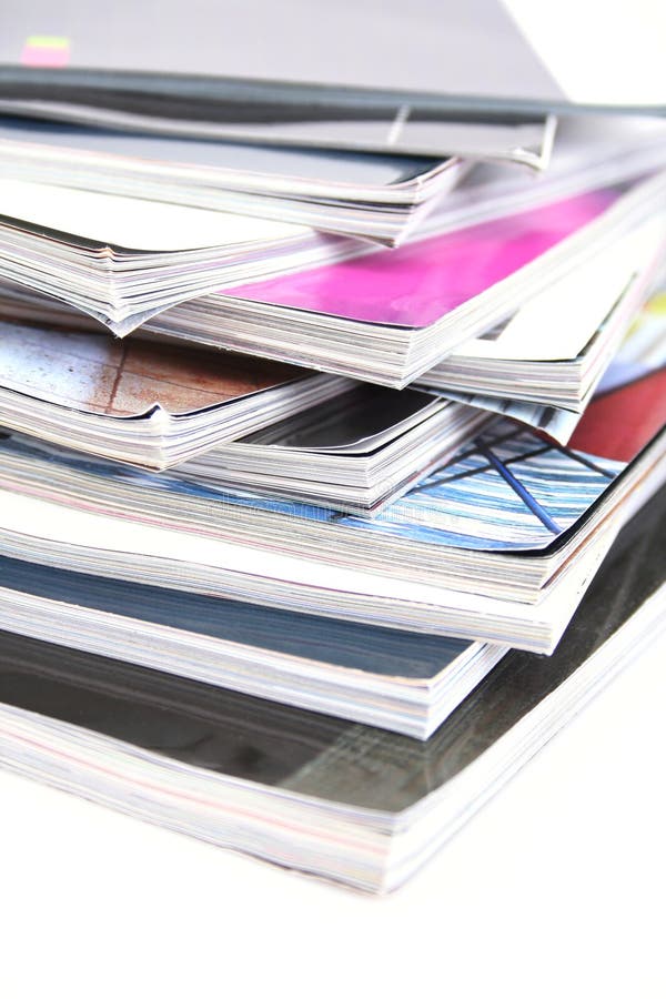 Stack of magazines stock photo. Image of news, pile, print - 7763064