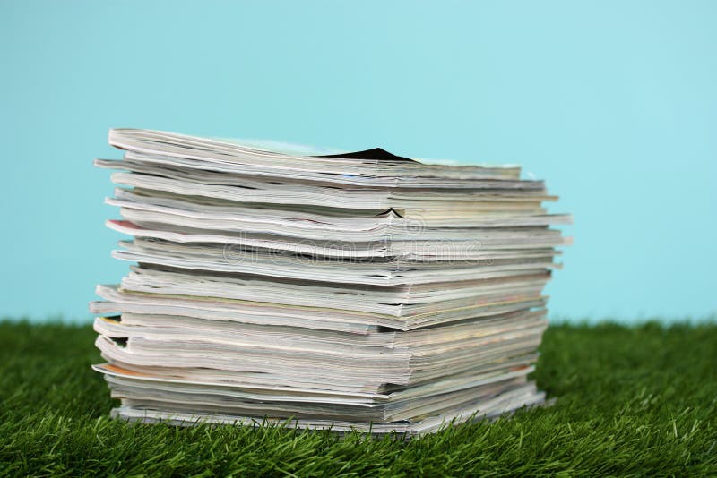 Stack of Magazines stock image. Image of outside, stack - 5545953