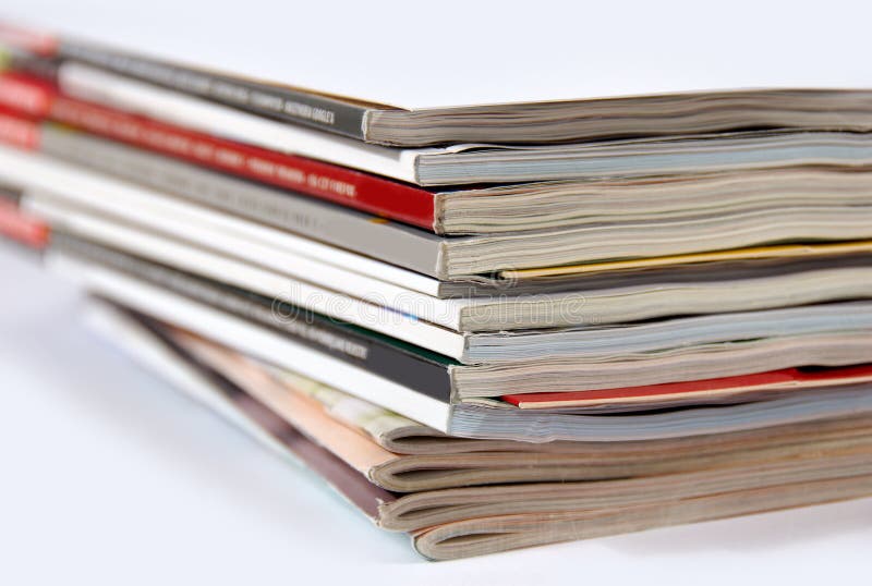 Stack of magazines stock photo. Image of article, printout - 5766526