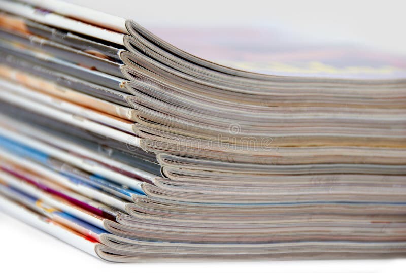 Stack of magazines stock photo. Image of brochure, printout - 5766608