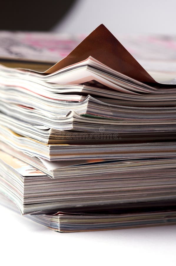 Stack of magazines stock photo. Image of news, pile, print - 7763064