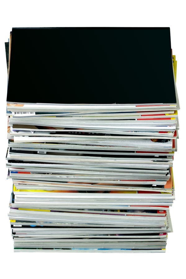 Stack of magazines stock photo. Image of news, pile, print - 7763064