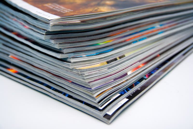 Stack of magazines stock photo. Image of magazine, entertainment - 8766458