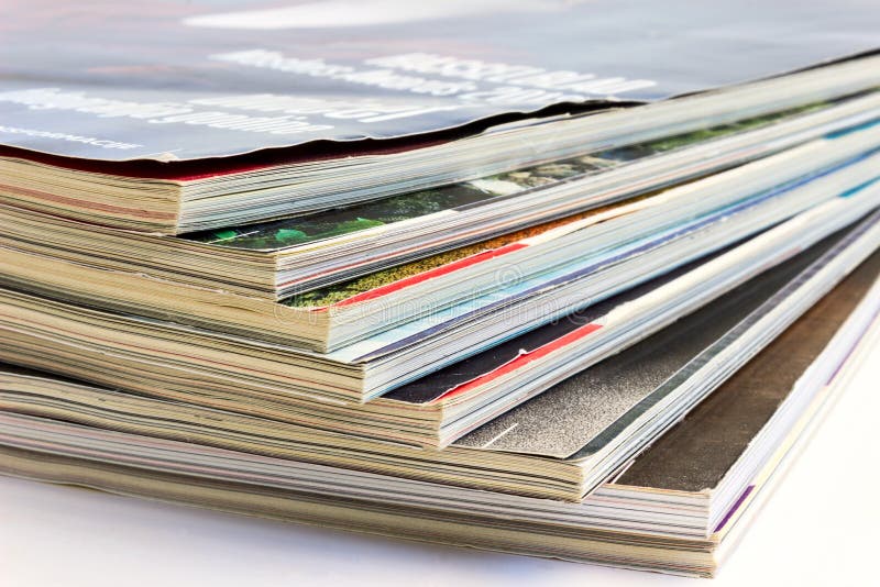 Stack of magazines stock photo. Image of print, industry - 31714590