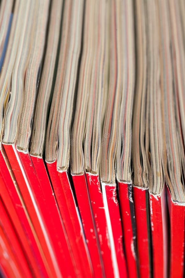 Stack of Magazines Detail. Recycle Concept. Stock Image - Image of ...