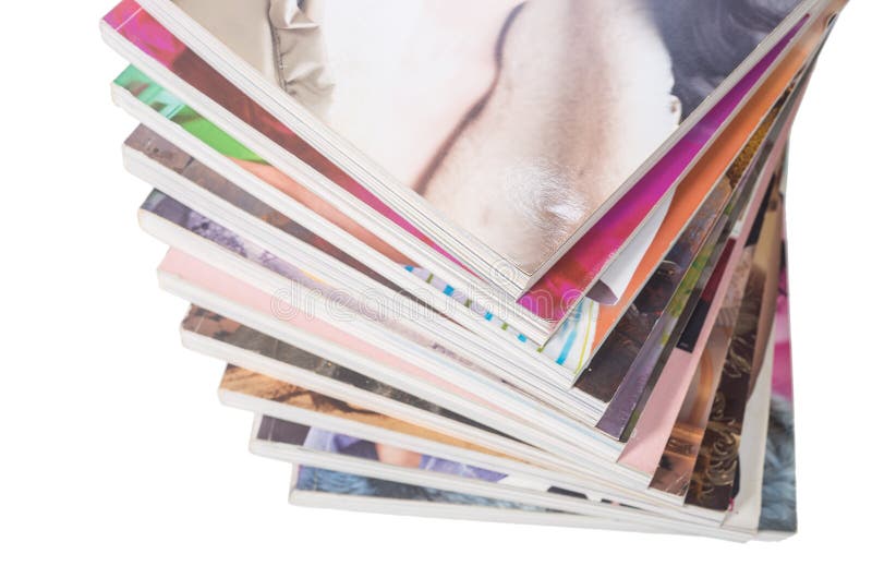 Stack of magazines stock image. Image of close, cover - 44098197