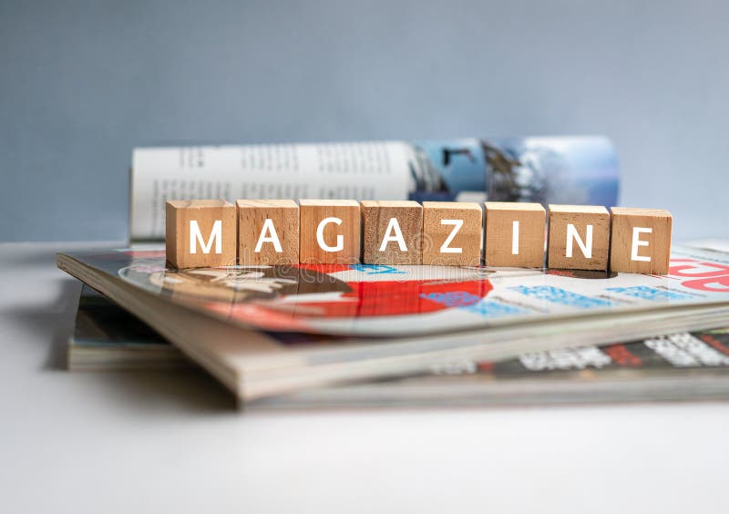 Stack of magazines stock image. Image of stack, collection - 365452299