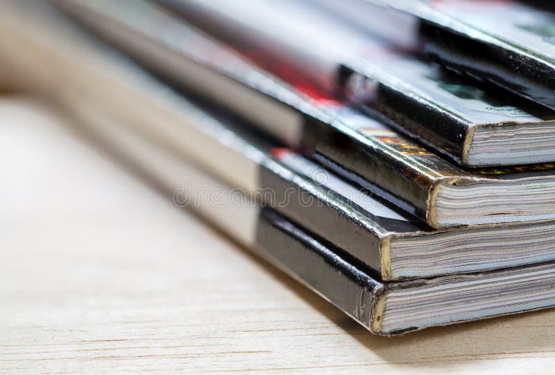 Stack of magazines stock image. Image of media, fashion - 60819245