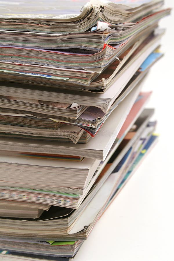 Stack of Magazines Vertical Stock Image - Image of papers, study: 2354937